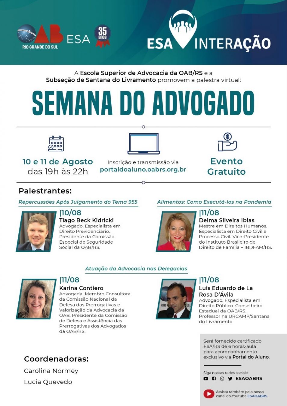 OAB/RS - Semana do Advogado